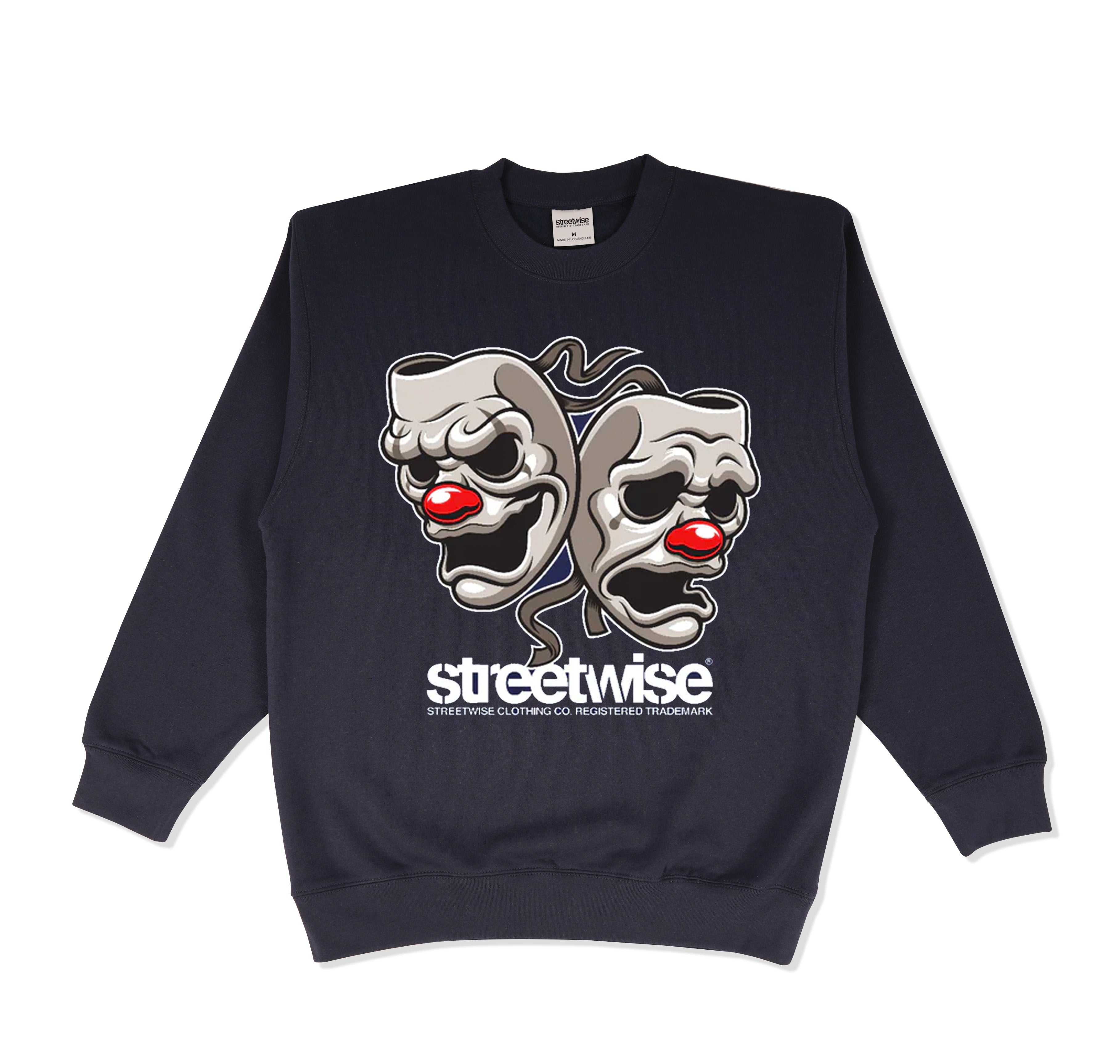 Statue Crewneck Sweater (Navy) | Classics | Streetwise Clothing