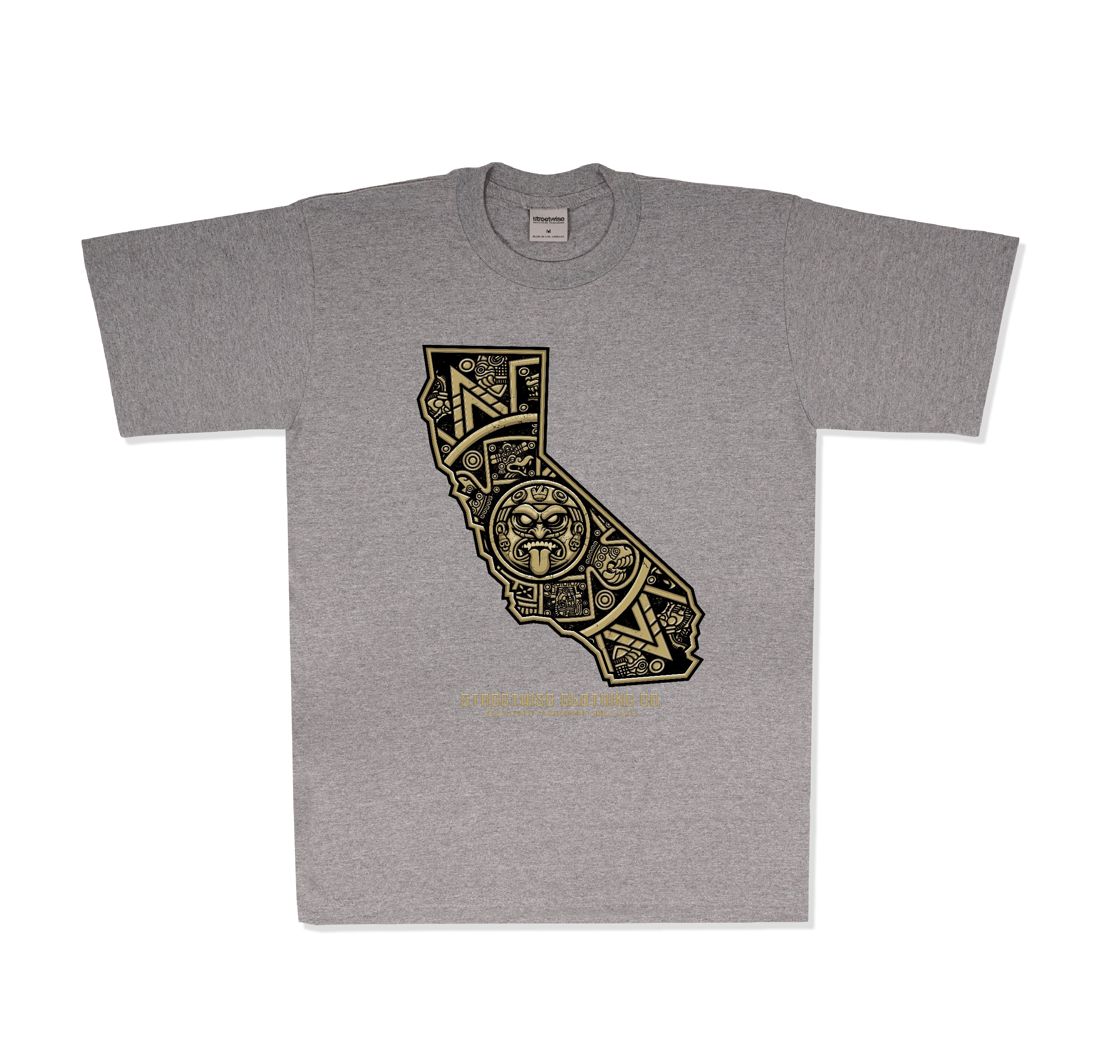 CA Azteca T-Shirt (Grey) – Streetwise Clothing