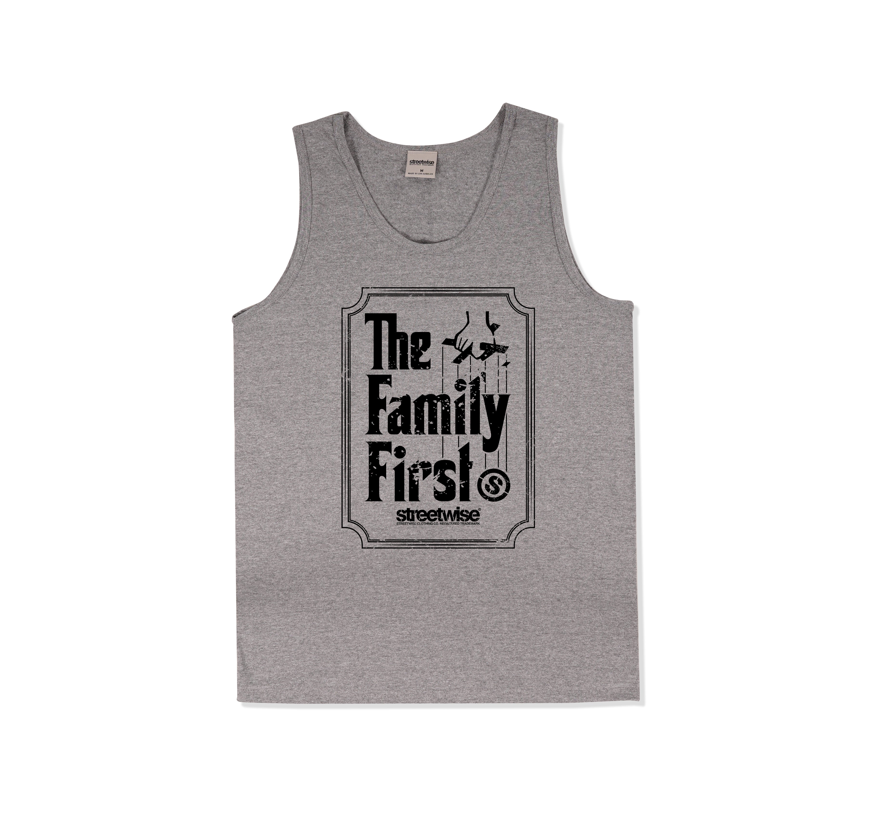 Family First Tank (Grey) – Streetwise Clothing