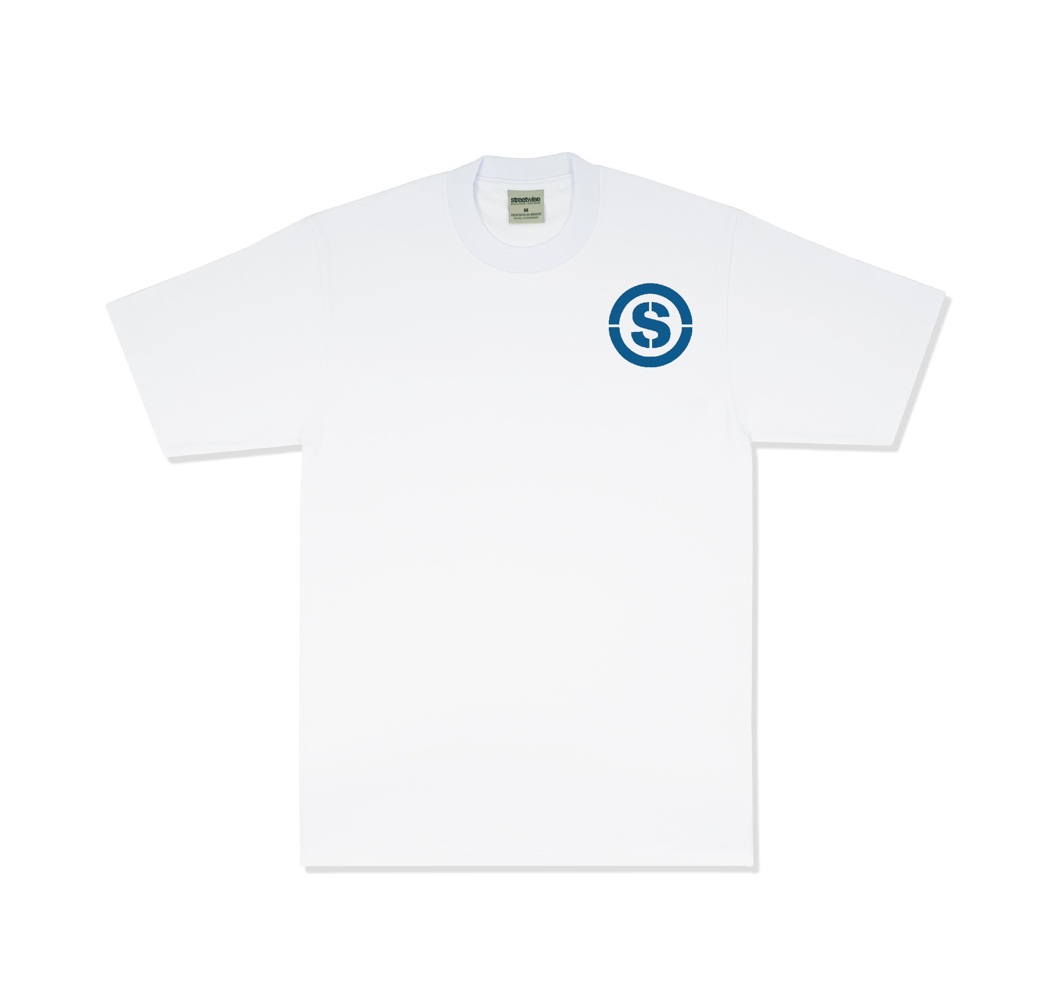 "S" Logo T-Shirt (White/Navy) – Streetwise Clothing