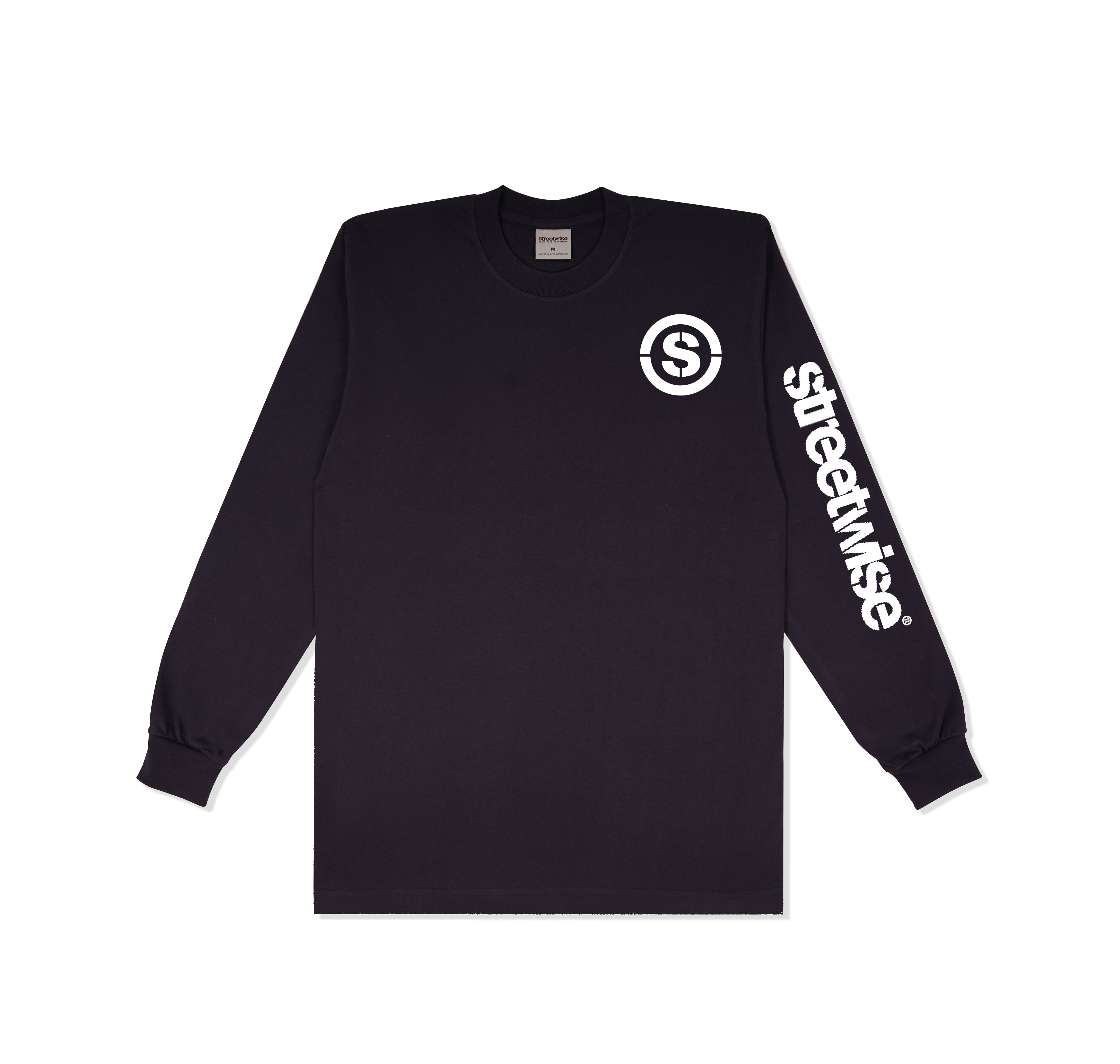 "S" Logo Long Sleeve (Navy) – Streetwise Clothing